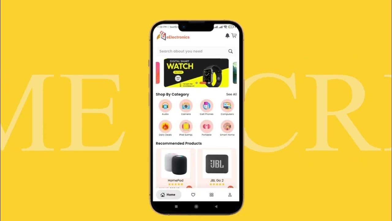 eElectronics - Build a Flutter eCommerce App for Android and iOS from WordPress WooCommerce ...