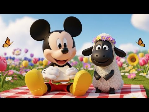 “Mickey Mouse & the Black Sheep’s Magical Flower Picnic 🌸🐭🐑 | Fun Kids ...