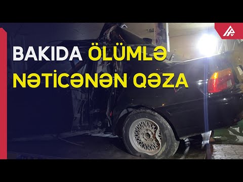 Bakının Nərimanov rayonunda bir nəfərin ölümü ilə nəticələnən qəza baş verib