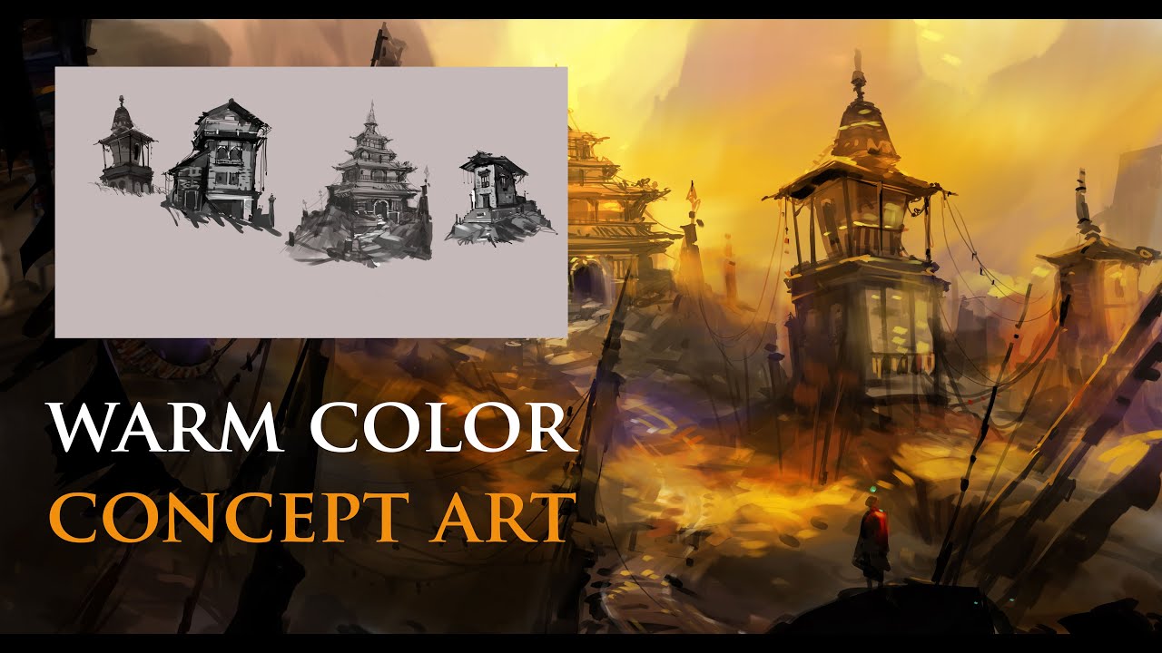 warm color concept art - YouTube