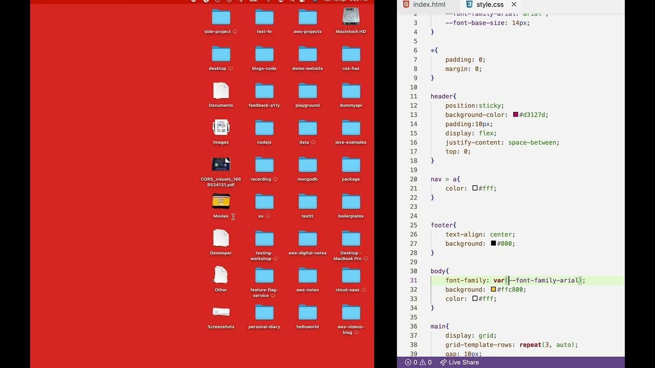 #7 Write maintainable CSS by using CSS variables - YouTube