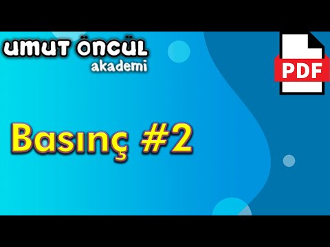 Basınç #2 | Katı Basıncı | +PDF