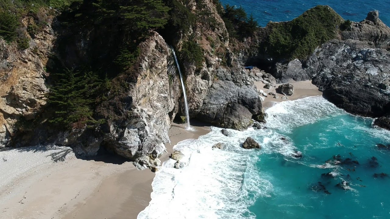 McWay Falls | HighWay 1 | California | Phenomenal View I DJI Spark ...