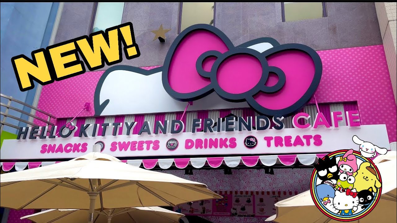 NEW Hello Kitty & Friends Cafe at Universal City Walk 2024! - YouTube