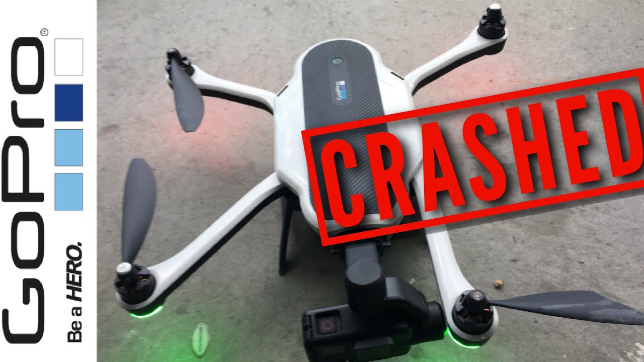 CRASHED My GoPro KARMA DRONE!!!! - YouTube