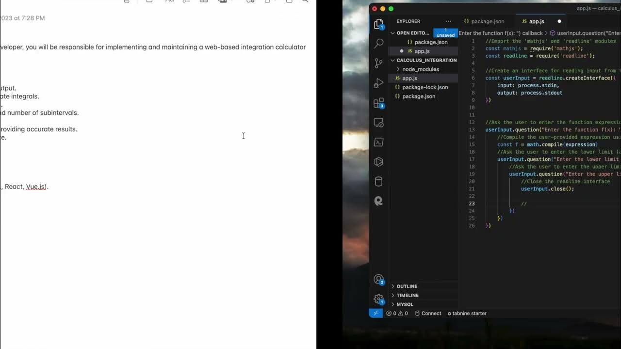 How To Solve A Definite Integral Using Javascript / NodeJS - YouTube