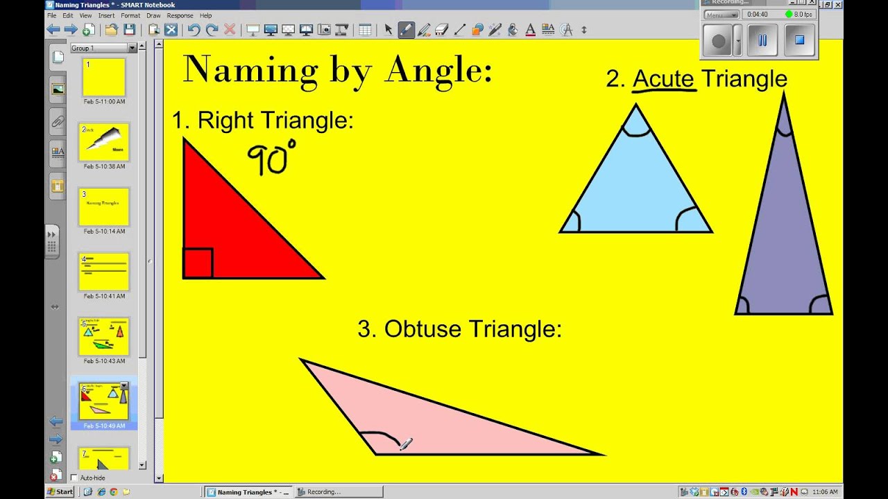 Naming Triangles - YouTube