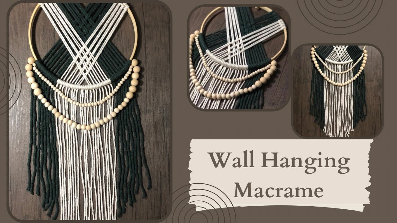 Diy Macrame / Wall Hanging Circle /Painel Macrame - YouTube