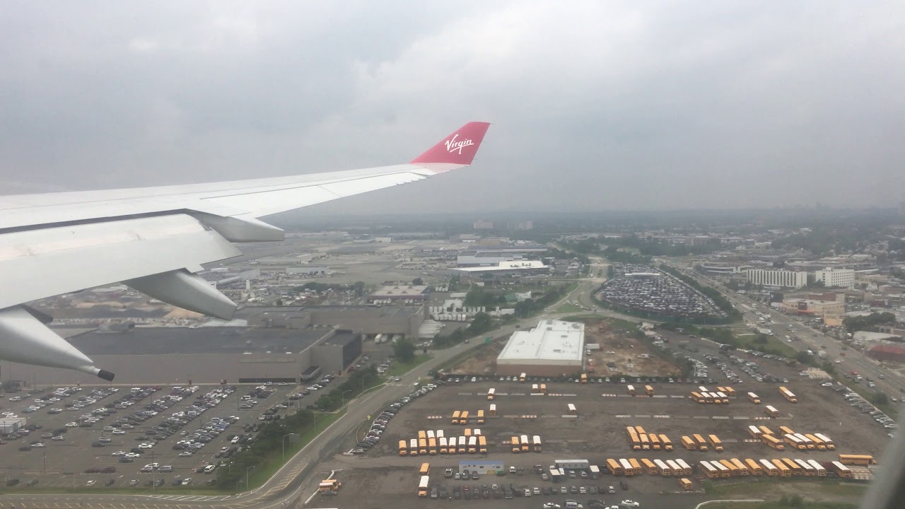 London to New York Virgin Atlantic Flight VS007 - YouTube