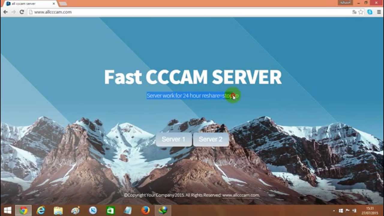 Get Free Cccam server 2015 - YouTube