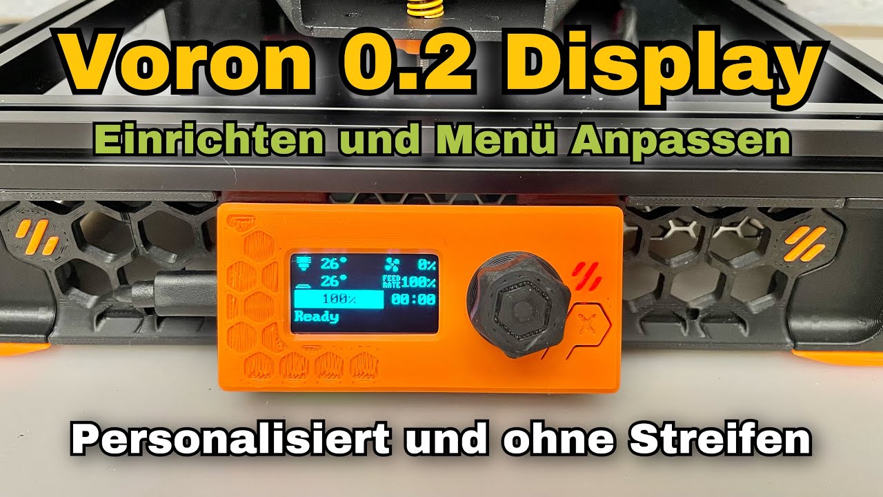 Voron 0.2 Display Setup und Menüstruktur anpassen - Tutorial - YouTube