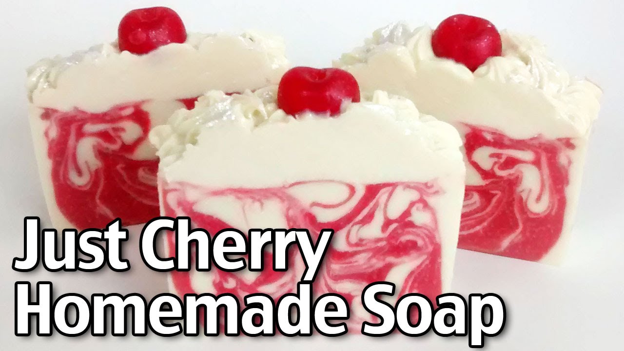 Making Just Cherry Homemade Soap And Big Soap Q&A! - YouTube