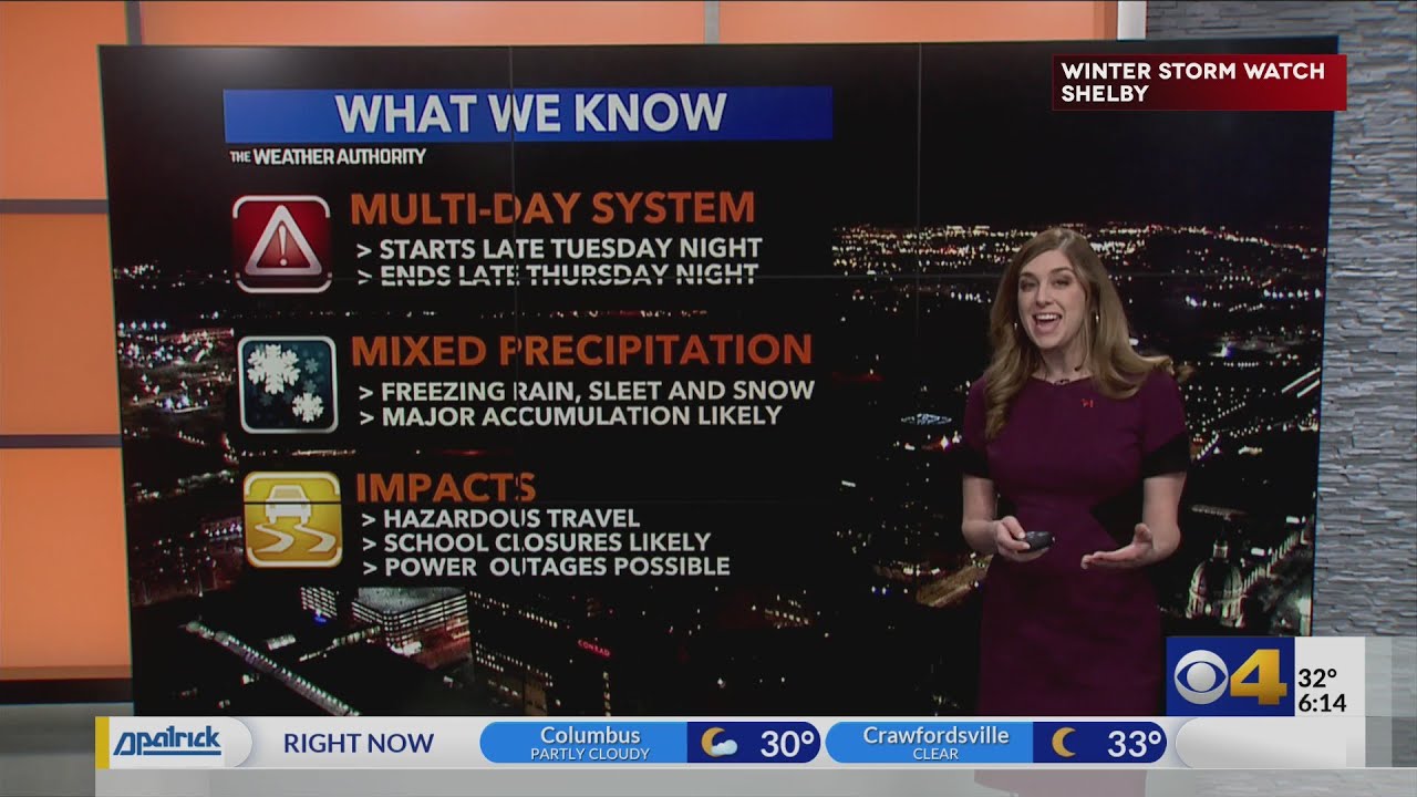 Winter Snow Storm to Indiana - Meteorologist Alyssa Andrews Weather ...