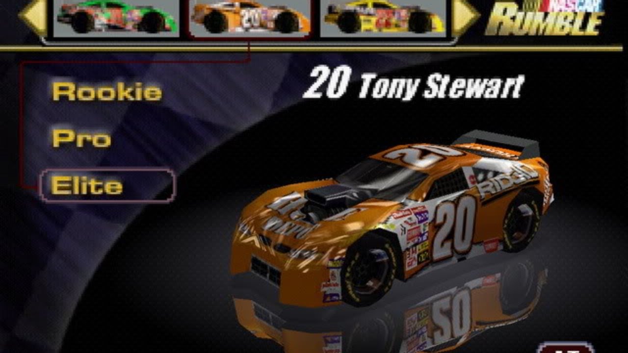 NOSTALGIA! NASCAR RUMBLE PS1 - YouTube