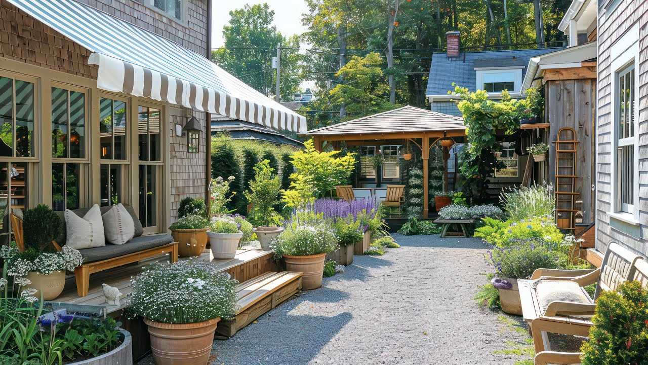 Charming and Simple Rustic Farmhouse Backyard Garden Ideas for Small ...