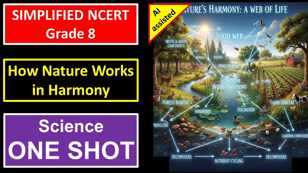 How Nature Works in Harmony | ONE SHOT | Ch12 Class 8 Science | NCERT ...