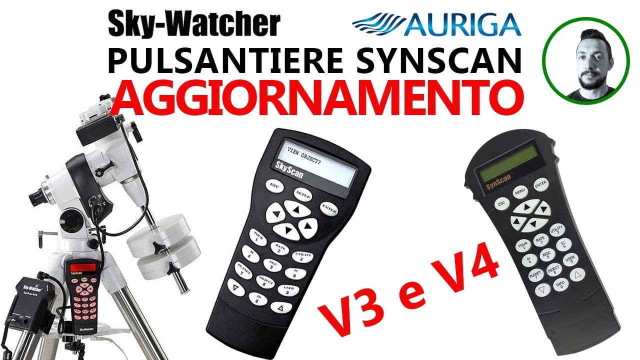 Aggiornamento Firmware Pulsantiere SynScan Sky-Watcher V3 e V4 - YouTube
