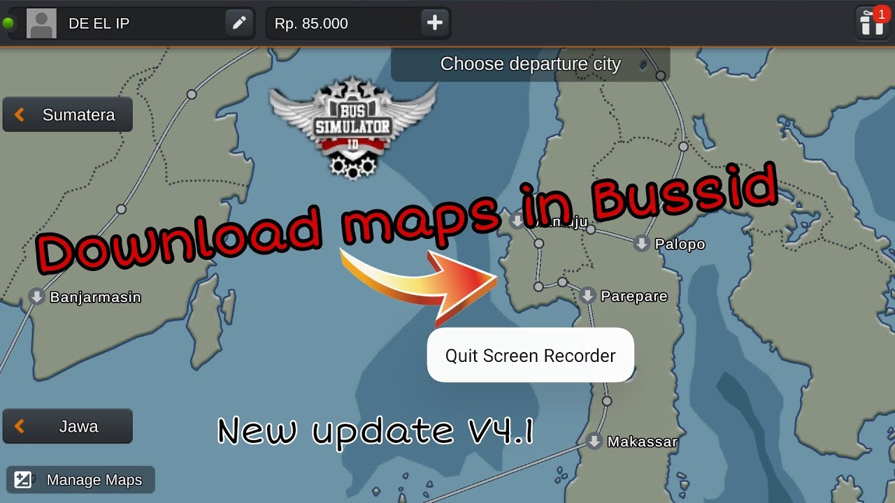 How to downloads Maps in Bus Simulator Indonesia || V4.1 lag problem ...