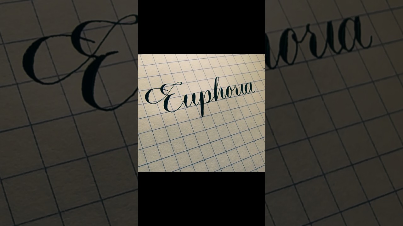 Euphoria #calligraphymasters #art #aesthetic #calligraphy # ...
