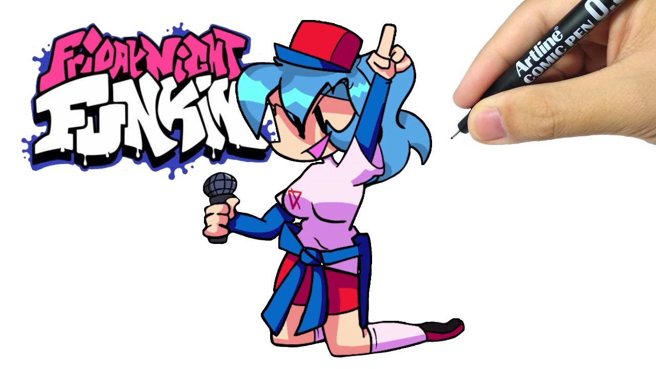How to draw Big Sister, How to draw Big Sister From Friday Night Funkin ...