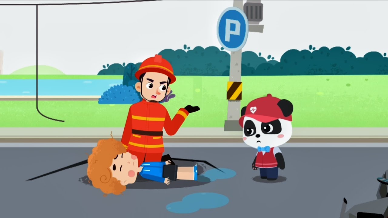 Super Panda Rescue Team rescue a man from Electric shock | Super Panda ...
