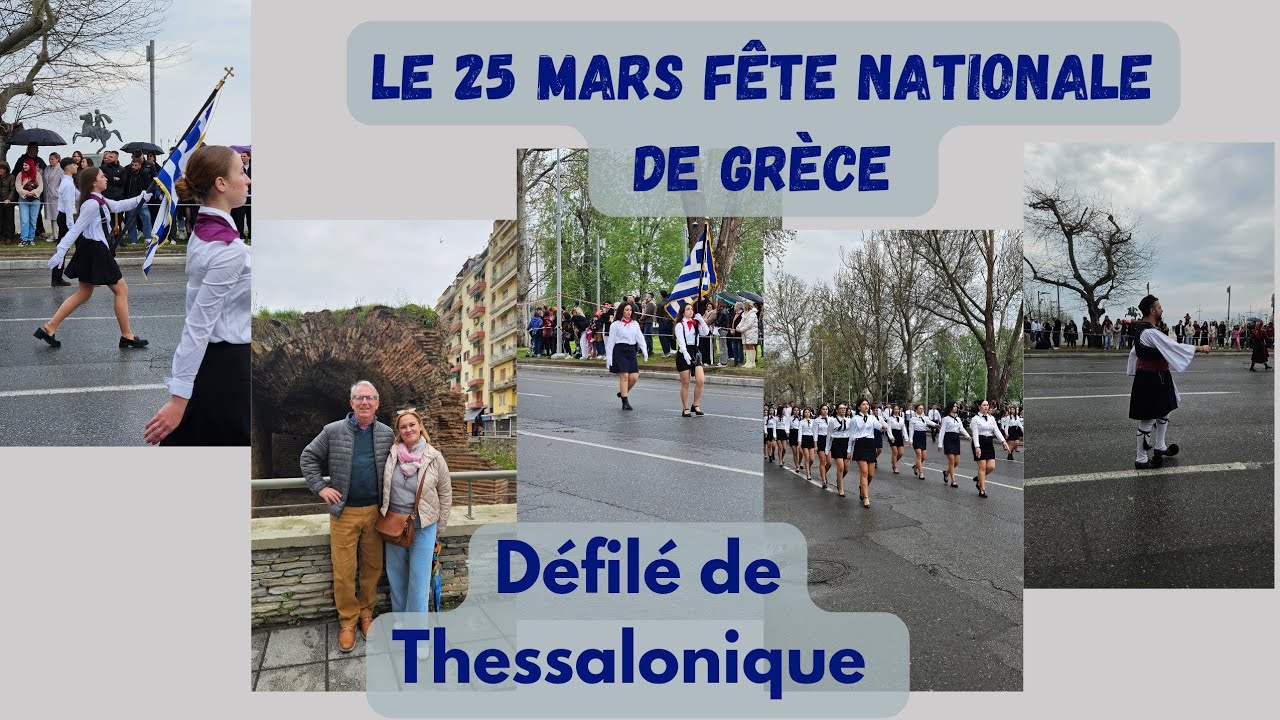 Le 25 Mars la fête nationale de la Grèce. Défilé à Thessalonique - YouTube
