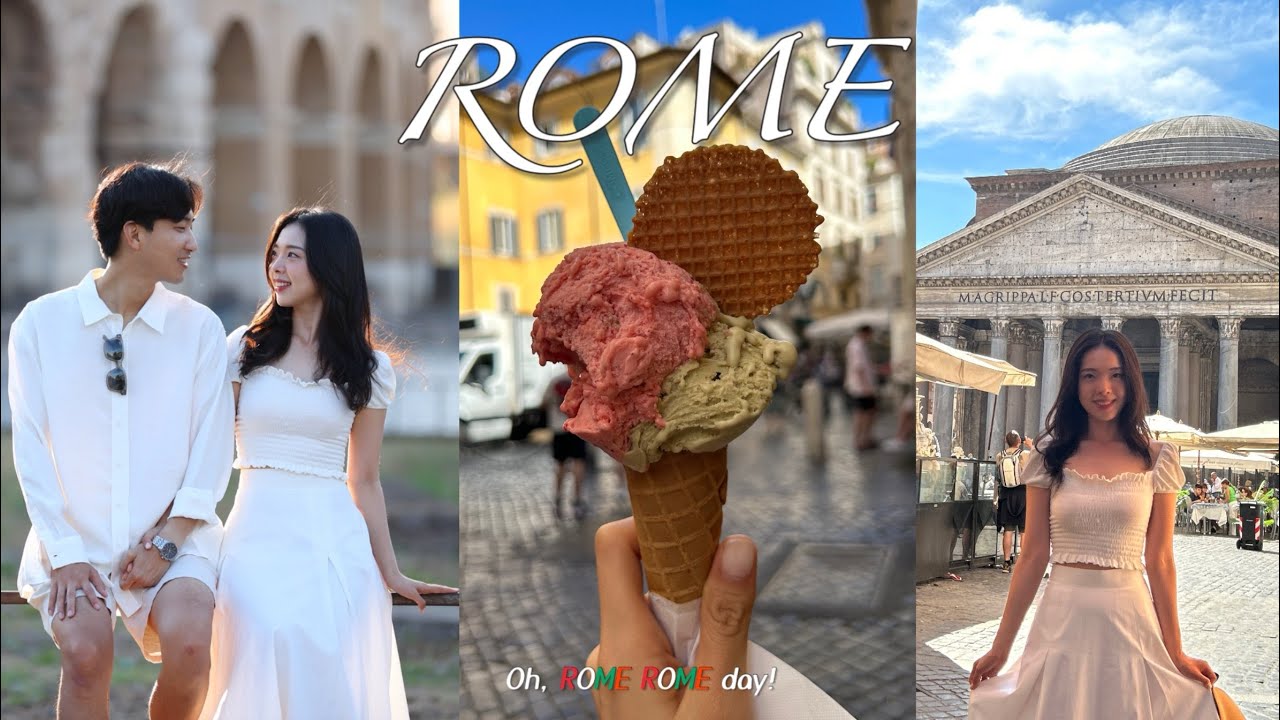 Vlog 로마 브이로그 🇮🇹4박5일 꽉채운 J와p여행 💒콜로세움스냅•바티칸투어•판테온•트레비분수•3대커피•미쉐린가이드