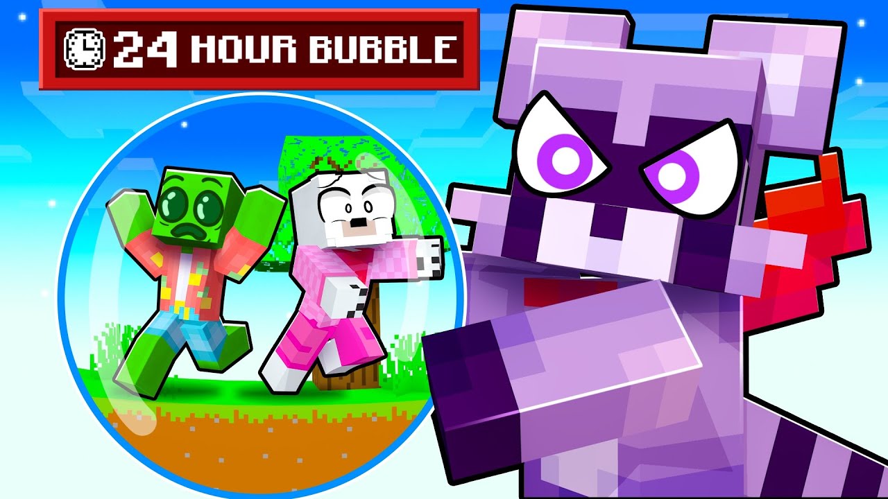 Surviving 24 Hours Inside a BUBBLE in Minecraft! - YouTube