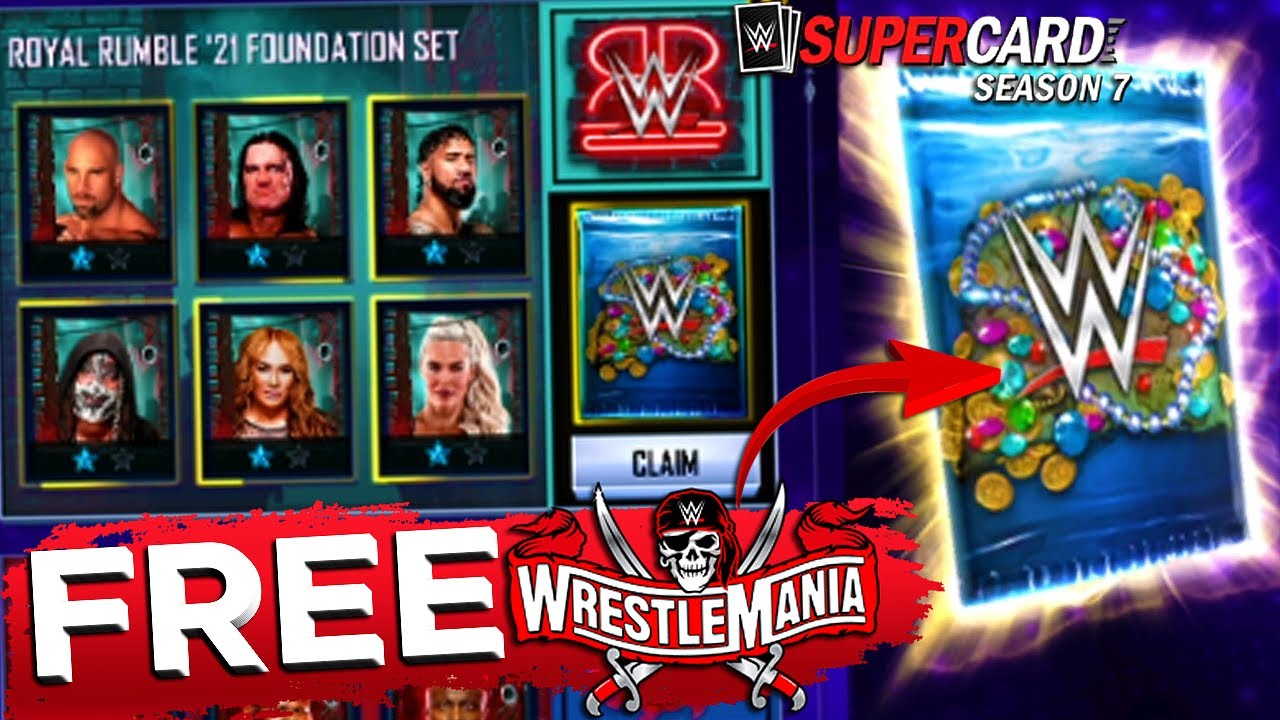 FREE WRESTLEMANIA 37 CARD!! COMPLETED COLLECTIBLES! WWE SUPERCARD ...