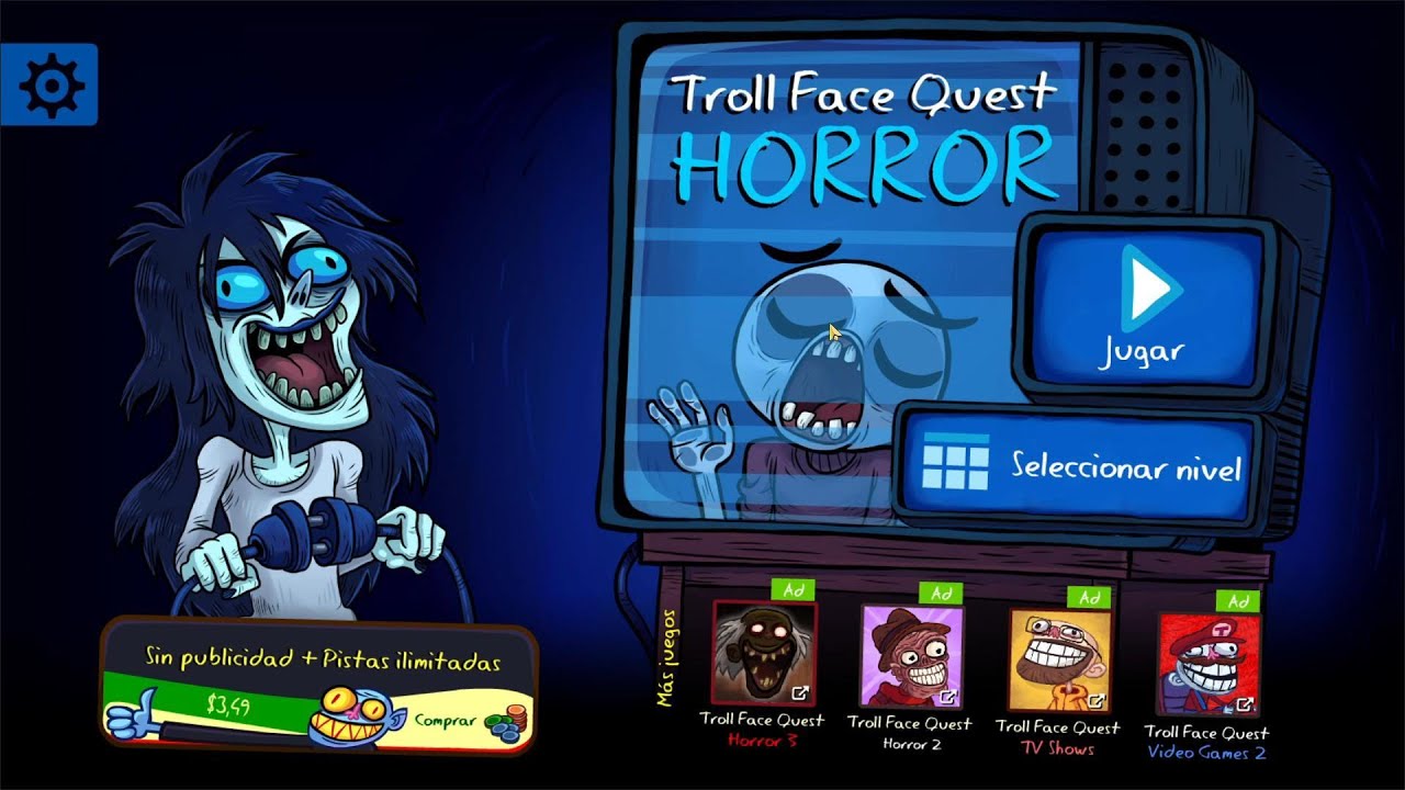 jugando troll fail horror - YouTube