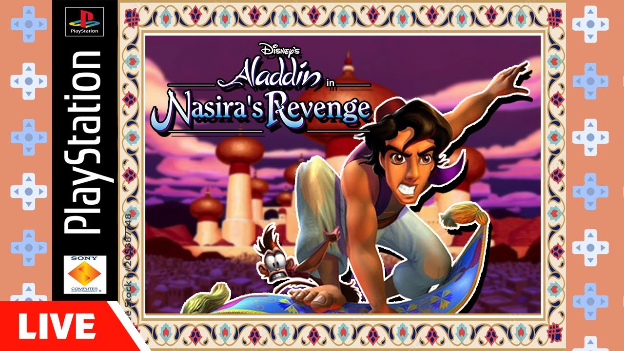 Live # 370 - Zerando Disney's Aladdin in Nasira's Revenge (PS1) - YouTube