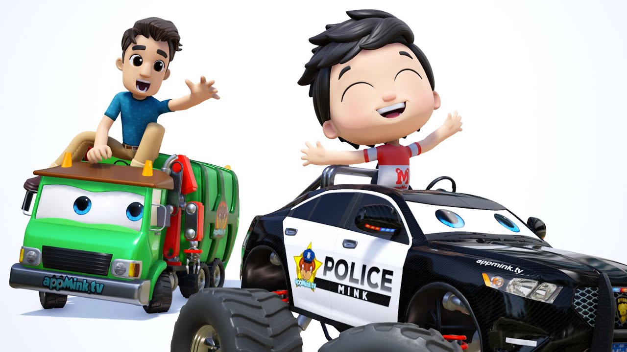 Kids Learn ABC with Baby Garbage Truck | Garbage Truck Fight Evil Bus # ...