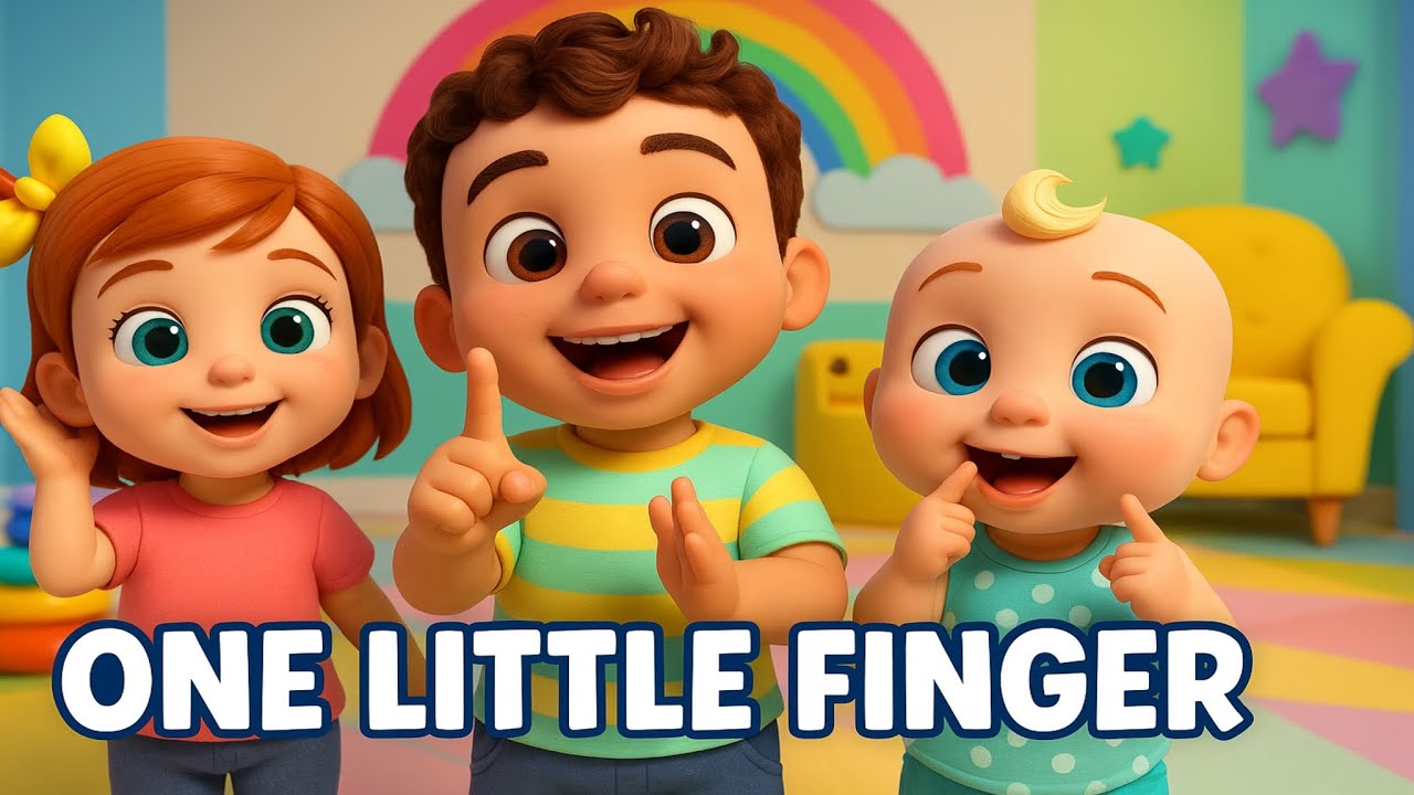 One Little Finger | Hop Hop Hop Nursery Rhyme | Fun Action Song for ...