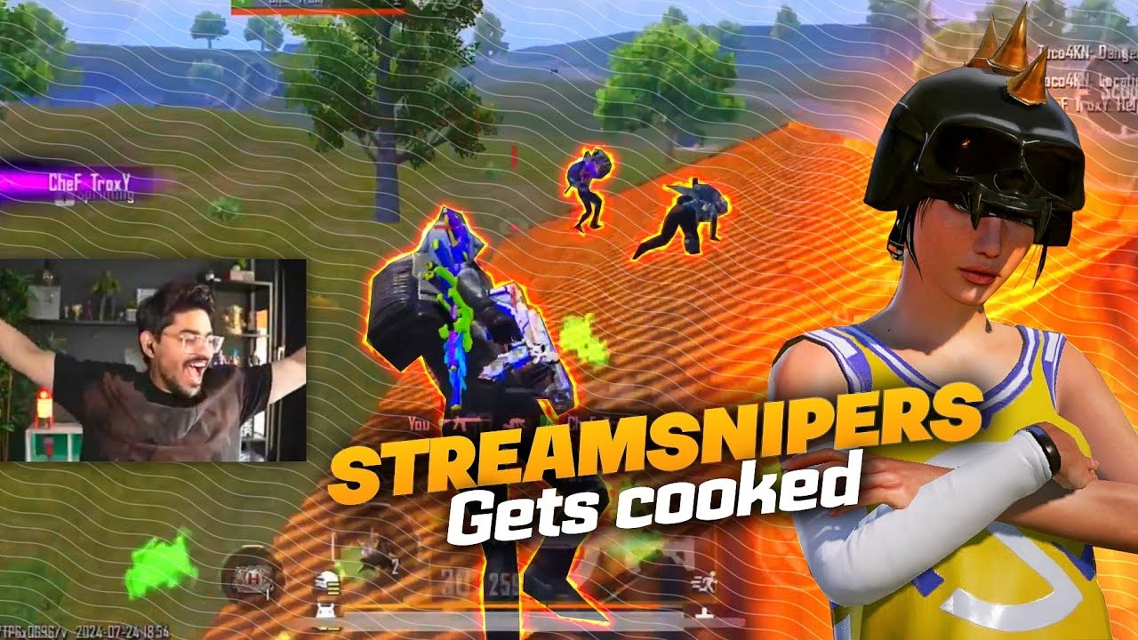 STREAMSNIPERS GETS COOKED 💀🔥 | CRAZY FAST SUS GAMEPLAY ️| 3.3 BGMI ...
