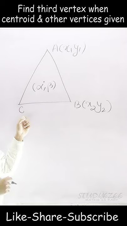tricks-how to find third vertex of a triangle when when other two ...