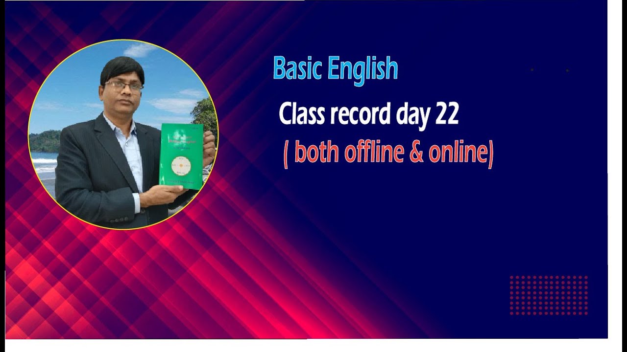 Basic English online class day 22 ( learning English from zero level ...