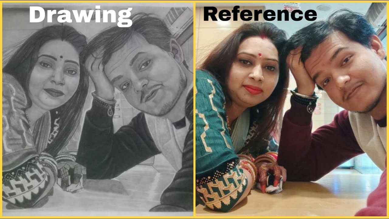 FRIEND'S PORTRAIT DRAWING#artistpooja #realism - YouTube
