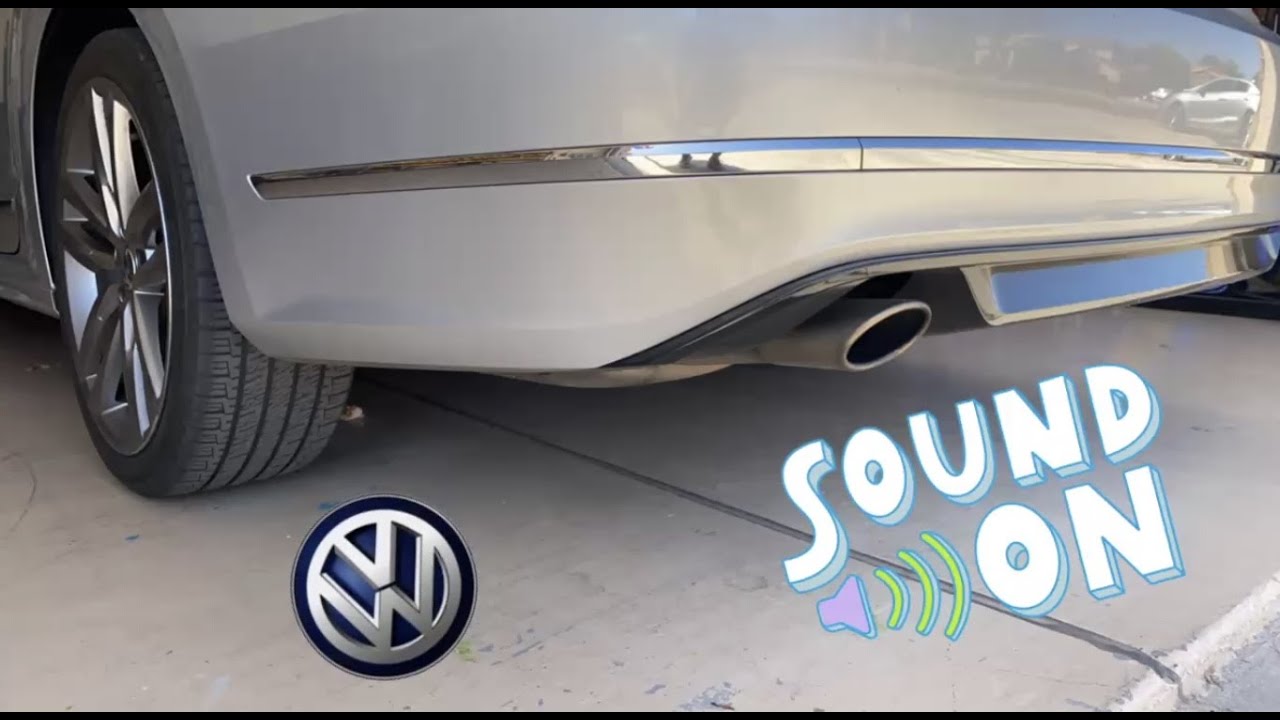 VW Passat Exhaust Sound w/ DownPipe & Cold Air Intake - YouTube