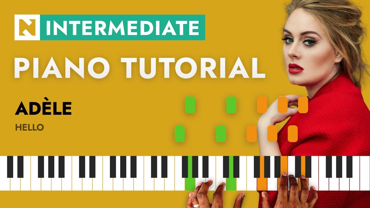 Adèle - Hello | PIANO TUTORIAL | INTERMEDIATE - YouTube