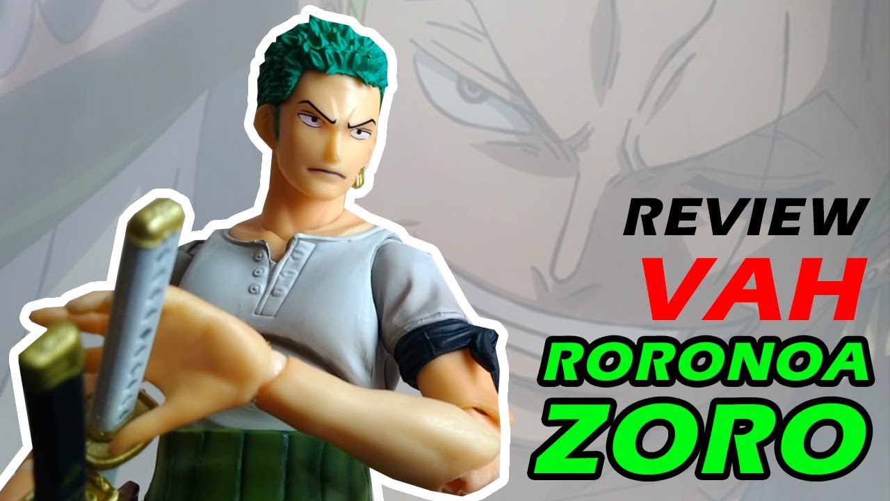 REVIEW VARIABLE ACTION HEROES RORONOA ZORO PAST BLUE - ONE PIECE - YouTube