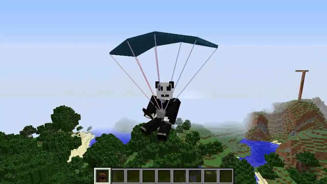 Minecraft PARACHUTE MOD! - YouTube