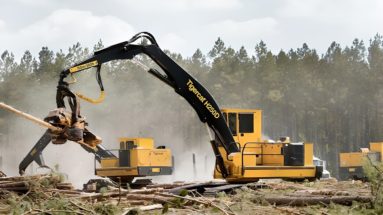 🚩New Tigercat unveils largest machine in forestry Tigercat 865 Logger ...