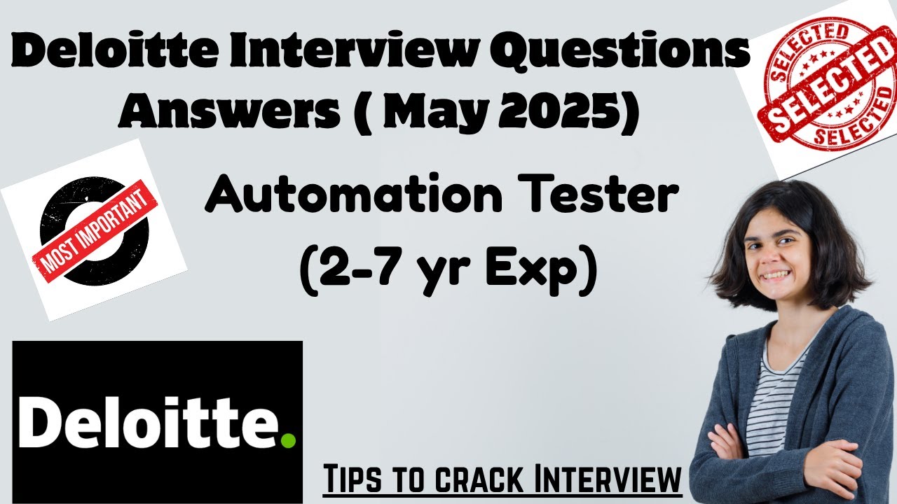 Deloitte Interview Questions| Automation Testing | Selenium | JAVA ...