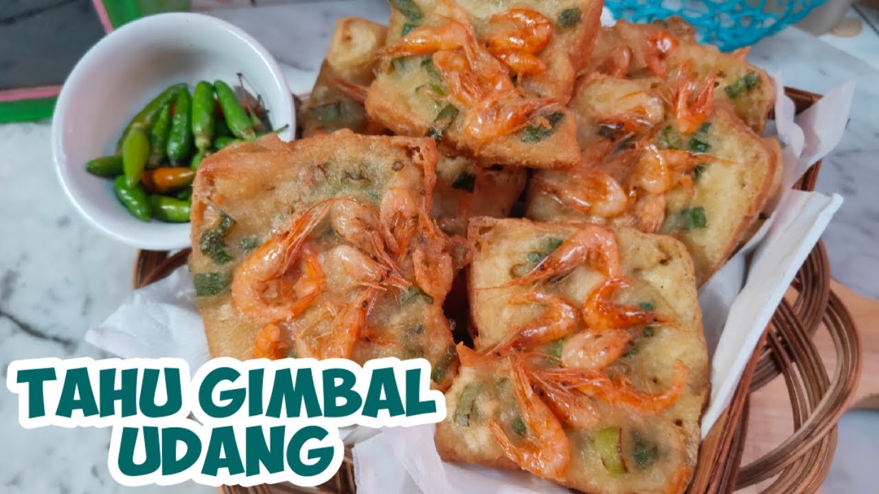 Resep Tahu Gimbal Udang - YouTube