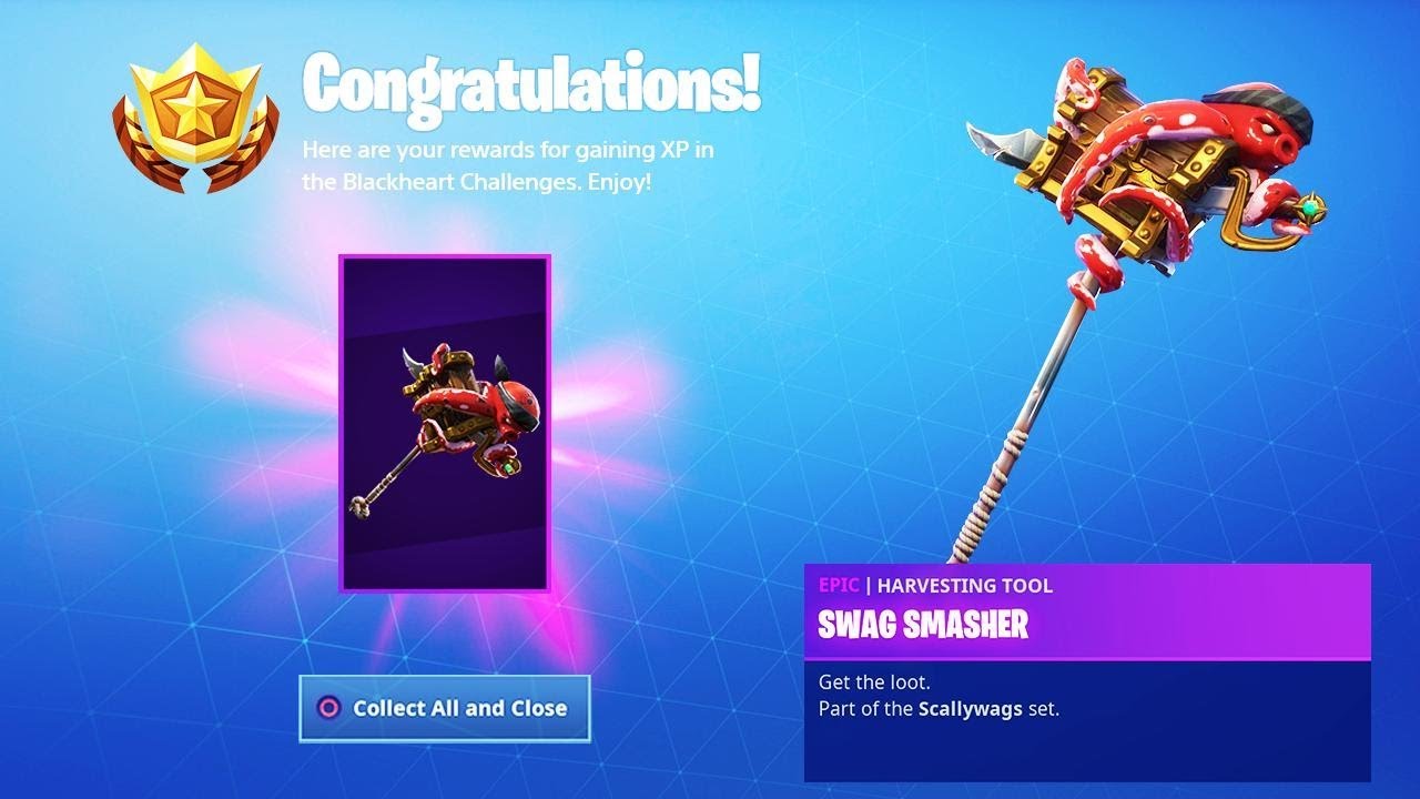 The New BLACKHEART PICKAXE in Fortnite (SWAG SMASHER Pickaxe) - YouTube