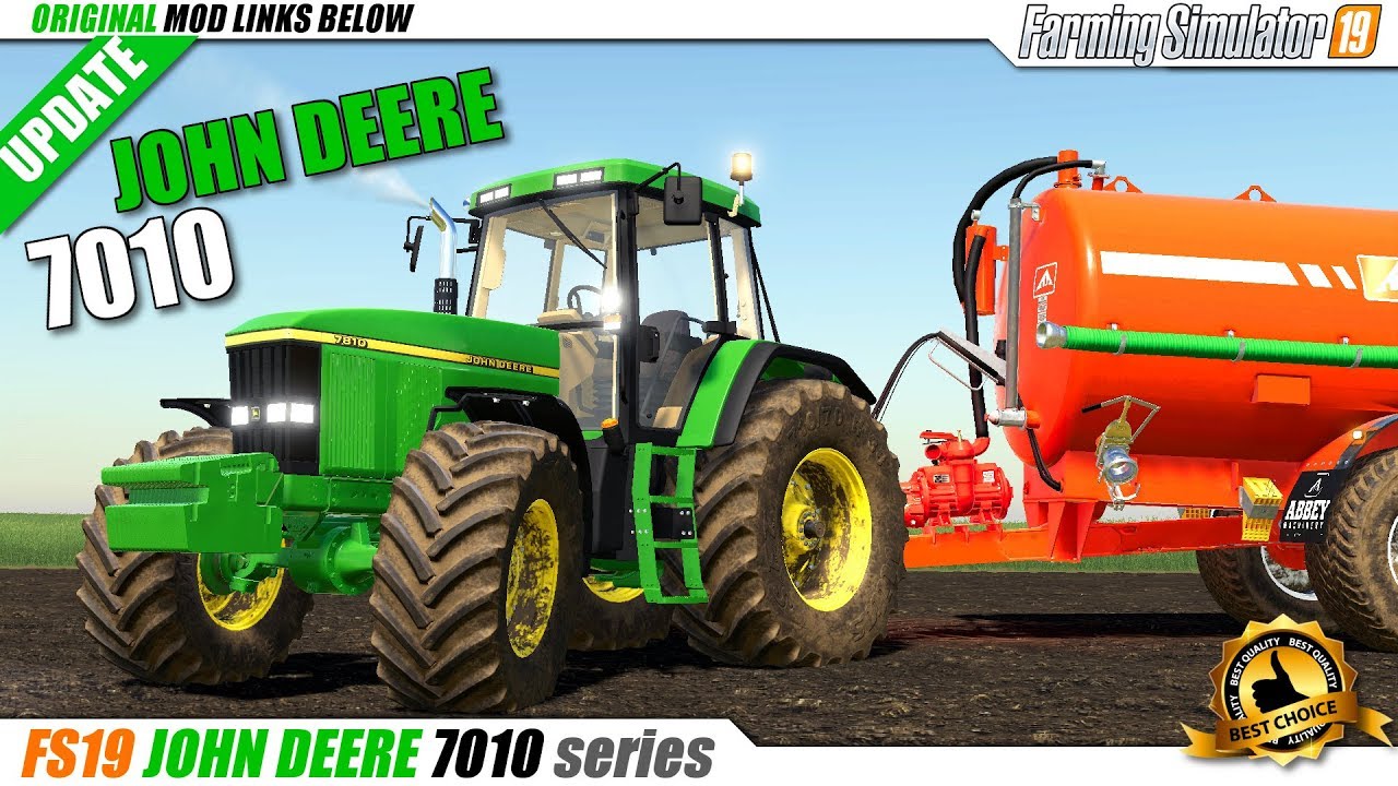 FS19 | JOHN DEERE 7010 SERIES v1.2 - review - YouTube