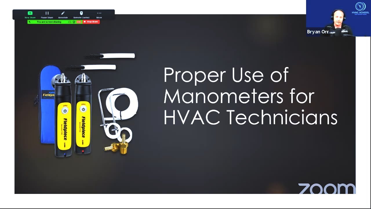 Proper Use of Manometers for HVAC Technicians - YouTube