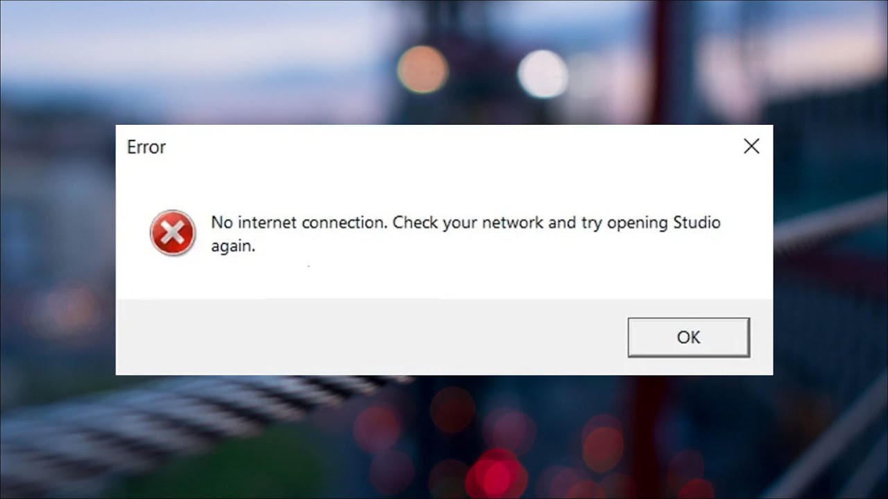 Roblox - No Internet Connection - Check Your Network And Try Opening ...