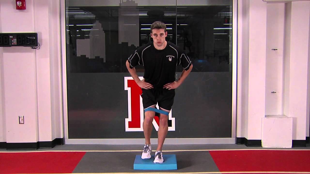 1 Leg 3 Way Hip w/ mini band - YouTube