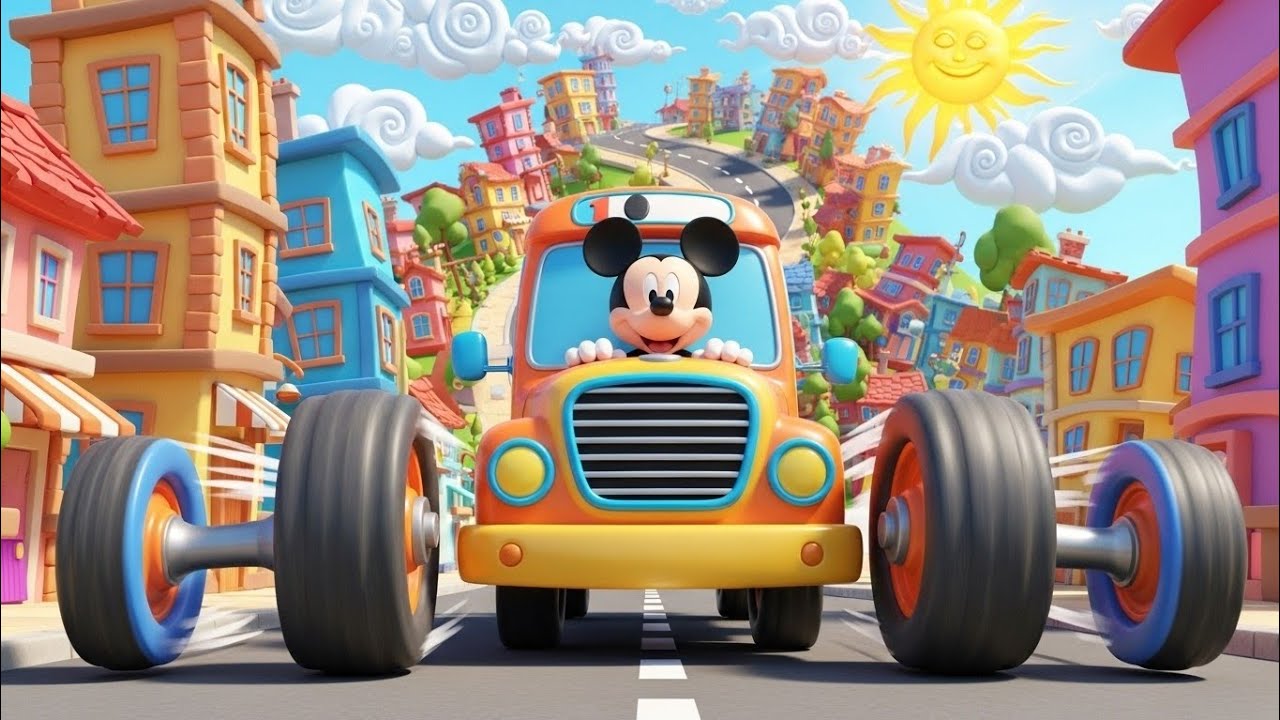 🚍🐭 Mickey Mouse in the Bus | Fun Kids Ride Adventure! 🎶 - YouTube